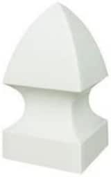 Amazon.com : PVC French Gothic Post Cap 5" x 5" : Patio, Lawn & Garden