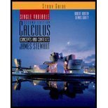 Study Guide for Stewart’s Single Variable Calculus Concepts and Contexts (with CD), 2nd: Burton ...