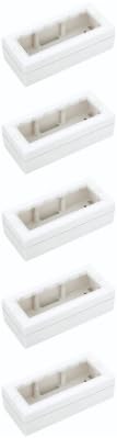 Modular PVC Gang Box, 6 Module, Glossy Premium, Brass Nuts Fitting ...