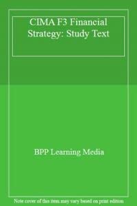 Buy CIMA F3 Financial Strategy: Study Text Book Online at Low Prices in ...