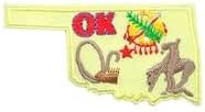Amazon.com: Oklahoma State Shape USA Iron On Patch