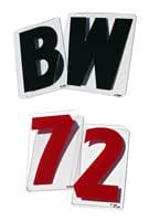 Amazon.com: 4 Inch Black Zip Change Plastic Sign Letters - 100 Letters ...