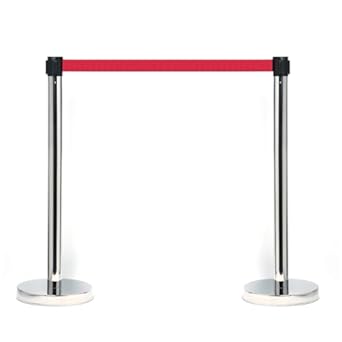 Tensator EasyQ® Manager Tape Queue Barrier - Stainless Steel, Red ...