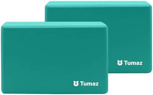 Tumaz Non-Slip Yoga Blocks 2-Pack - High Density/Lightweight EVA Foam ...