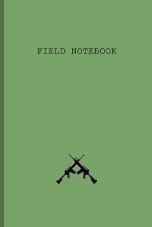 Field Notebook: Military Style Field Notebook with Crossed Rifles ...