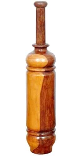 Amazon.com: Wooden Mugdar/Meel/Clubbell 5KG Traditional Indian Karla ...