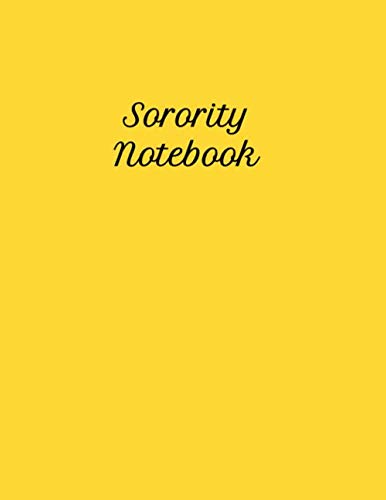 Amazon.com: Sorority Notebook: Sorority Journal Chapter Meeting Planner ...