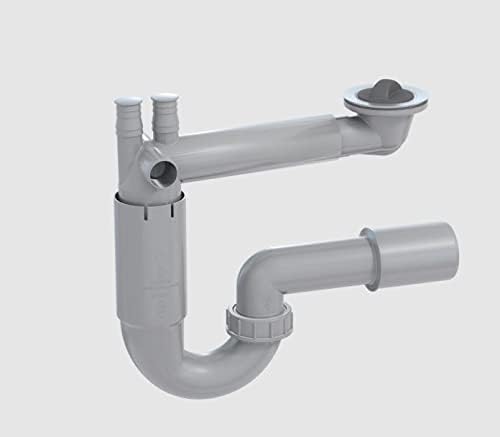 HYDROBIL Siphon P-LOC Siphon made of PP, single sink with outlet Ø 40/ ...
