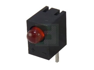 LUMEX SSF-LXH103SRD Optoelectronics LEDs Red 3 mm 60° Diffused 80 mcd 1 ...