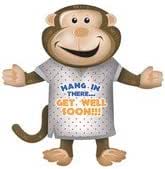 Amazon.com: 32" Get Well Monkey Balloon : Toys & Games