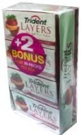 Amazon.com: Trident Layers Sugar Free Gum Bonus Pack, Wild Strawberry ...