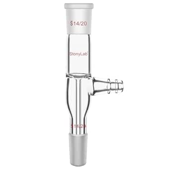stonylab Straight Glass Adapter, Borosilicate Glass Vacuum Take Off ...