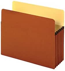Amazon.com : OfficeMax Red Rope File Pocket, 5 1/4in. Expansion, Letter ...