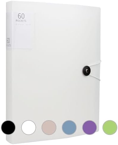 A4 Display Folders, 60 Pockets A4 Display Book Folder with Plastic ...