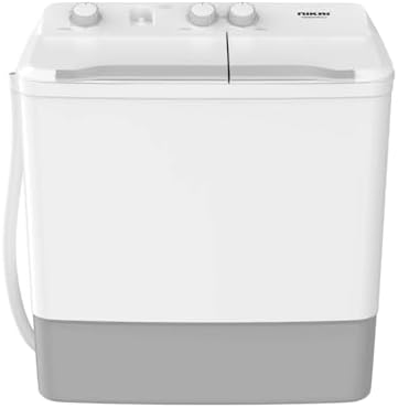 Nikai 7 Kg Semi Automatic Twin Tub Washing Machine, Silent Operation ...