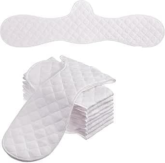 6 Pcs Cotton Bra Liners for Sweat,Reusable Under Breast Sweat Pads,Cool ...