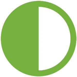 Amazon.com - Semi Circle Decal Sticker (lime, 11 inch) Lime - Wall ...