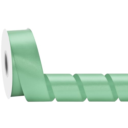 Snapklik.com : Double Face Sage Green Satin Ribbon 2 Inch X 50 Yards ...