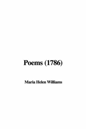 Amazon.co.jp: Poems 1786 : Williams, Helen Maria: 洋書