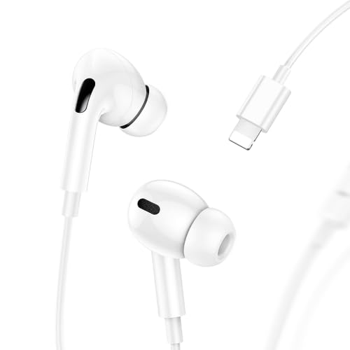 Glassology Wired Earbuds Headphones with Lightning Plug & Microphone ...