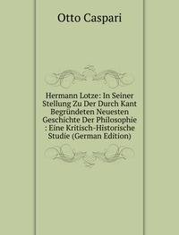 Amazon.com: Hermann Lotze in Seiner Stellung Zu Der: 9785875207167 ...