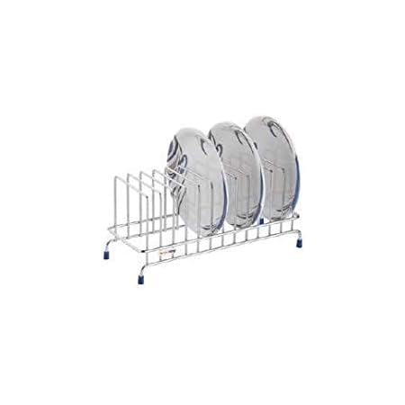 HARSHWARE Stainless Steel Square Plate Rack,Platform Thali Rack Thali ...