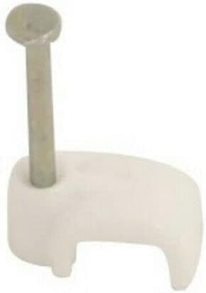 Plastic Electrical Wire Cable Clips TV Phone Internet Lead Fixings Wire ...