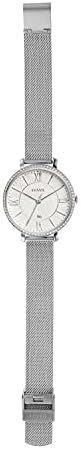 Amazon.com: Fossil Women's Jacqueline Quartz Stainless Steel Mesh Three ...