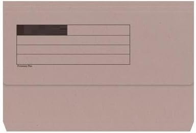 Foolscap Document Wallets 285gsm, Assorted Colours, Pack of 50 Folders ...