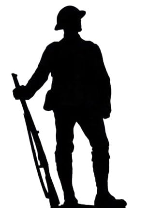Silhouette Art : War Memorial Tommy Soldier Figure ~ Free standing ...