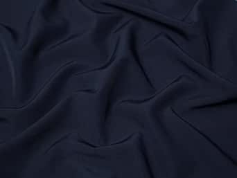 Minerva Barbi Tissu crêpe tissé extensible Bleu marine – au mètre ...