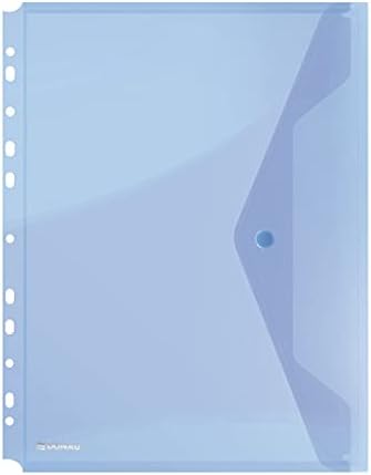 Envelope Wallet DONAU Press Stud PP A4 200 Micron Perforated Blue ...