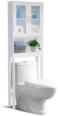 GOPLUS Mueble de Baño sobre el Inodoro, Torre de Armario sobre Inodoro ...