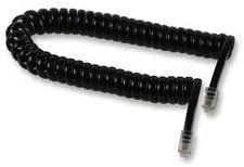 Consoletronic Telephone Handset Coiled RJ10 Plug to RJ10 Plug Cable ...