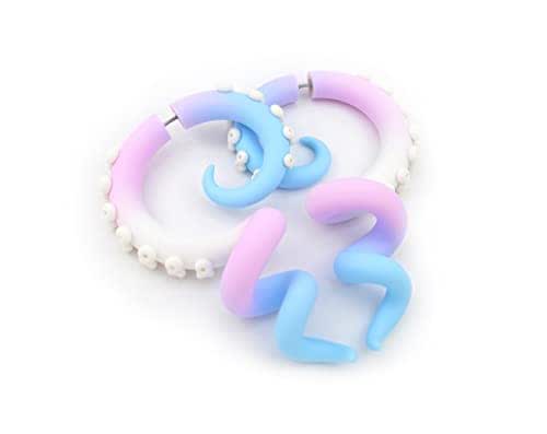 Amazon.com: Trans Pride Earrings Transgender Trans Flag Octopus ...
