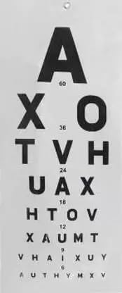 CHARU GALLERY 2023 Near Vision Eye Test English Chart | Eye Testing ...