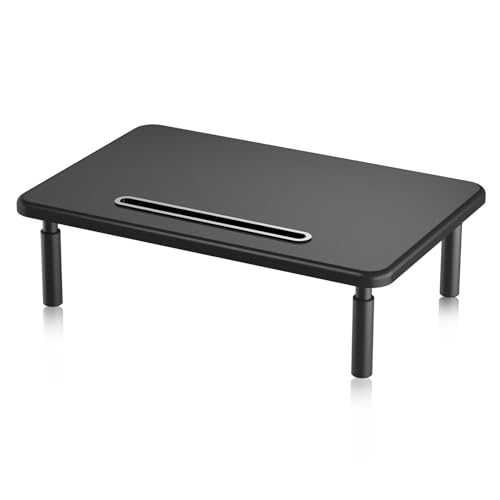 suptek Monitor Stand with Phone Holder, Metal Computer Monitor Stand ...