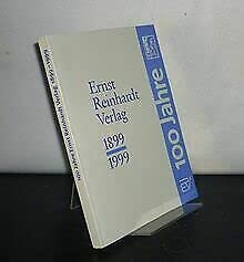 Amazon.com: 100 Jahre Ernst Reinhardt Verlag 1899-1999: 9783497015009 ...