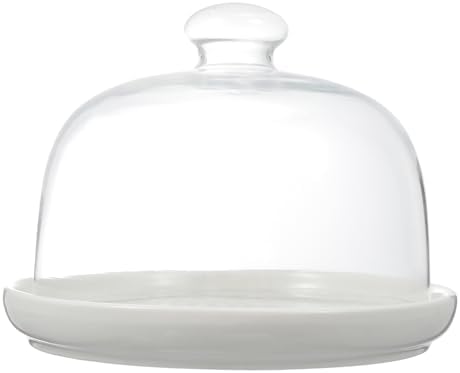 Amazon.com | MyGift 7.5 Inch Small Clear Glass Dessert/Cheese Cloche ...