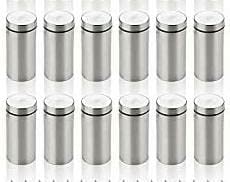 Glass Spacer Stud SS Material MATT Finish Size 19X19 Pack of 12PCS ...