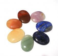 Buy Healing Crystals India Stone Seven Chakra Stones, Purple. Online at ...