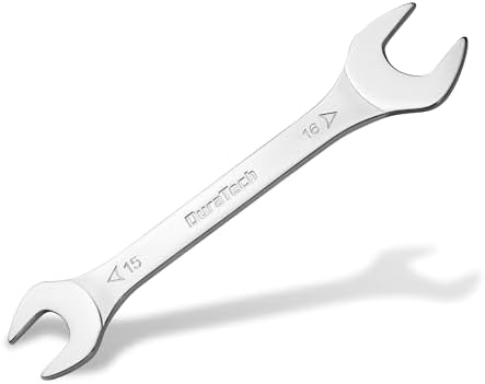 DURATECH Double Open End Spanner, Metric Size 15x16 mm, Super-Thin Open ...