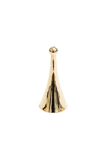 Pure Brass Cone Shape Pooja Bell Hand Bell Traditional Indian ...