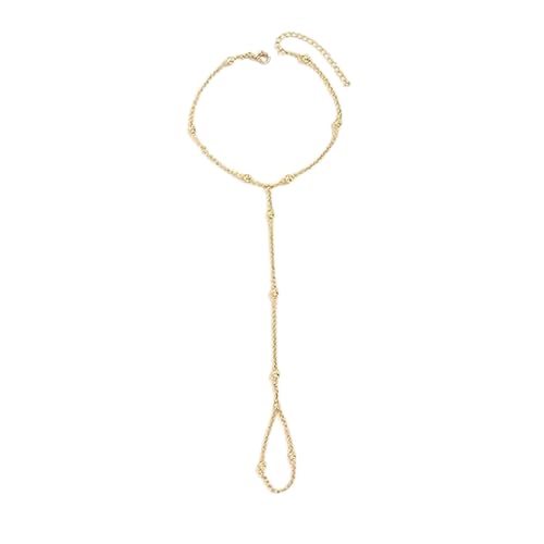 Buy CHIROGRAPHY 1 Pcs Premium gold Hand Chain Ring Bracelet for Women ...