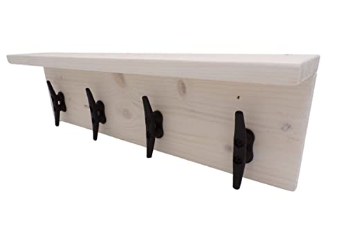 Amazon.com: Nautical Home Decor Towel Coat Hat Rack with 4 Boat Dock ...
