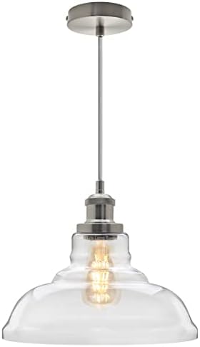 MiniSun | Retro Style Clear Glass Tapered Ceiling Light Shade | Pendant ...