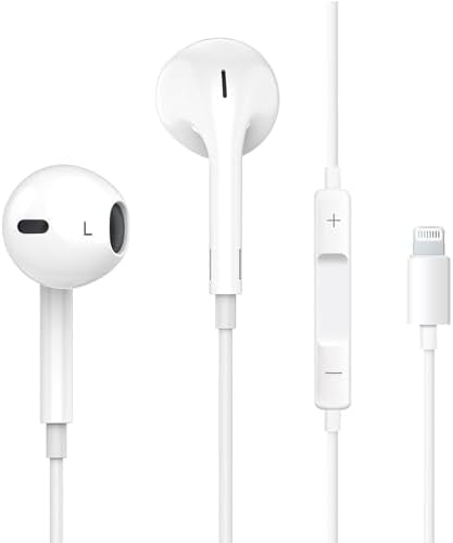 Amazon.com: Apple Earbuds, iPhone Wired with Lightning Connector [Apple ...