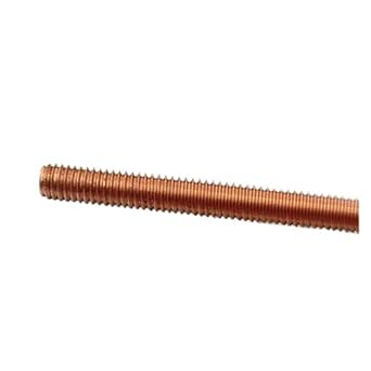 NORAZE 1PCS Copper Threaded Rods Bars Studding Studs Full Thread Copper Screw Rod M4 M5 M6 M8 ...