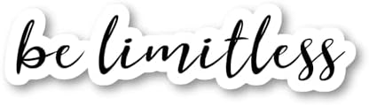 Amazon.com: Be Limitless Sticker Inspirational Quotes Stickers - 3 Pack ...