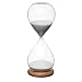 Natural Elements 30 Minute Sand Timer with Wooden Stand, 8 x 8 x 21.5 ...